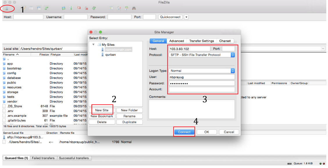 Upload File ke Server Menggunakan FileZilla | IDCloudHost