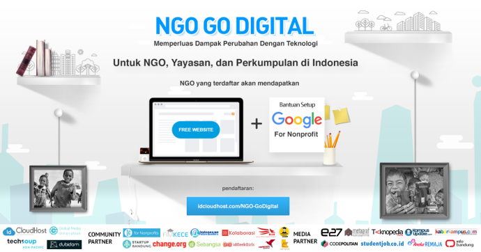 Sudahkah NGO Anda Go Online? Program NGO Go Digital - IDCloudHost