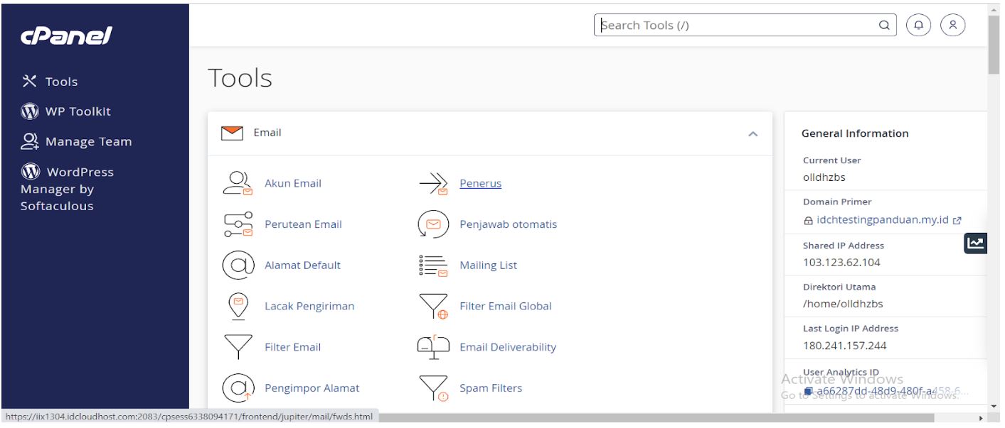 Cara Setting Email Forwarding di cPanel - IDCloudHost