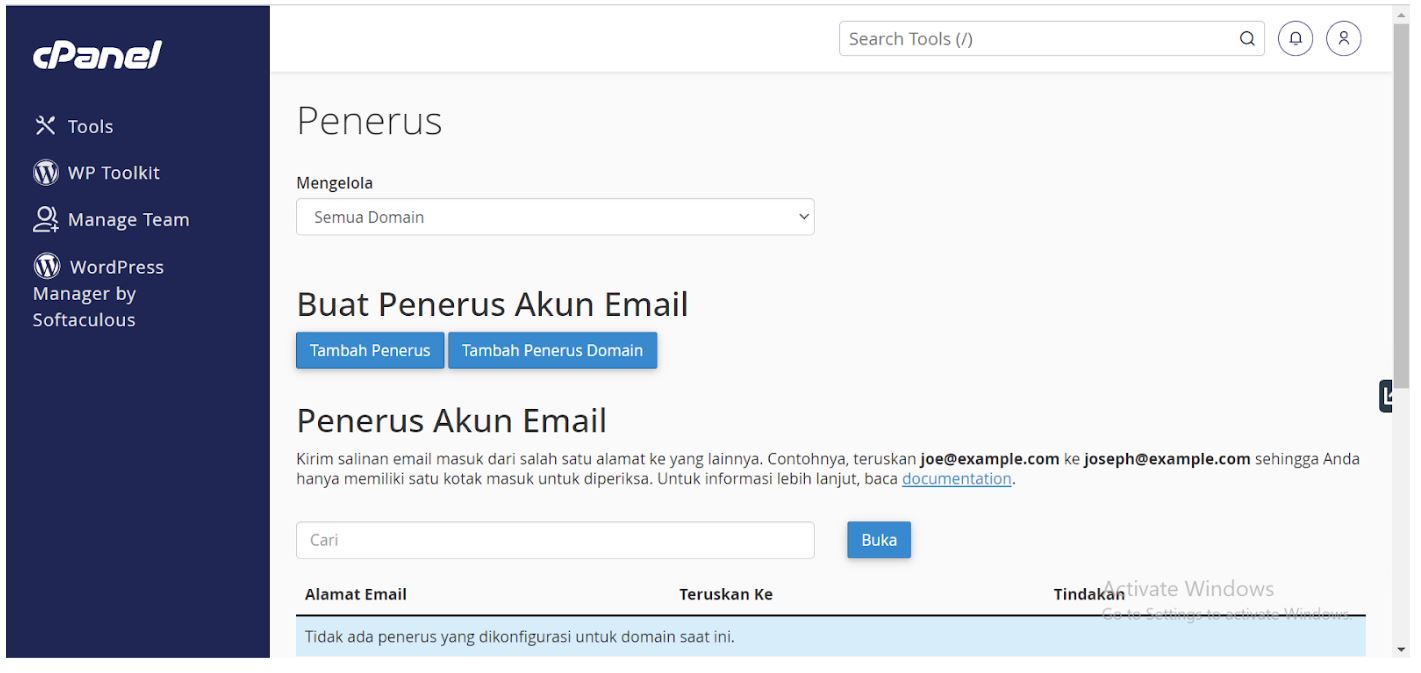 Cara Setting Email Forwarding di cPanel - IDCloudHost