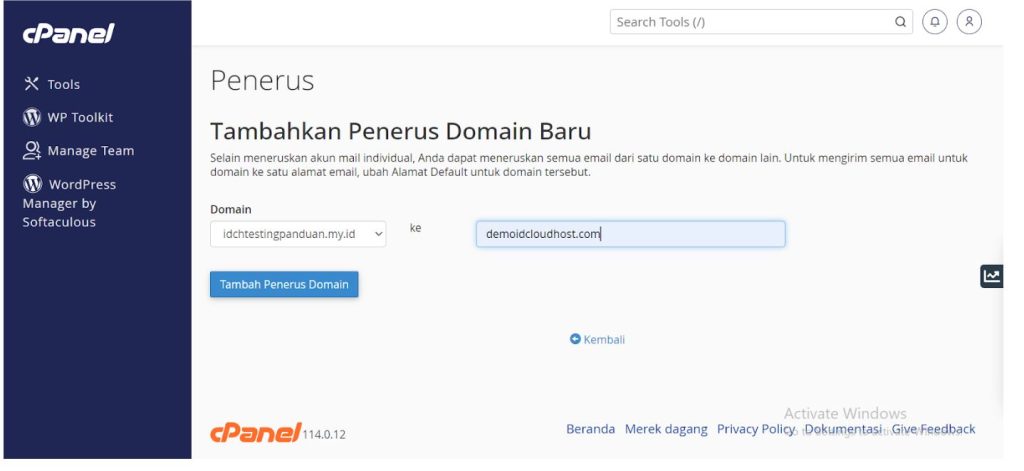 Cara Setting Email Forwarding di cPanel - IDCloudHost