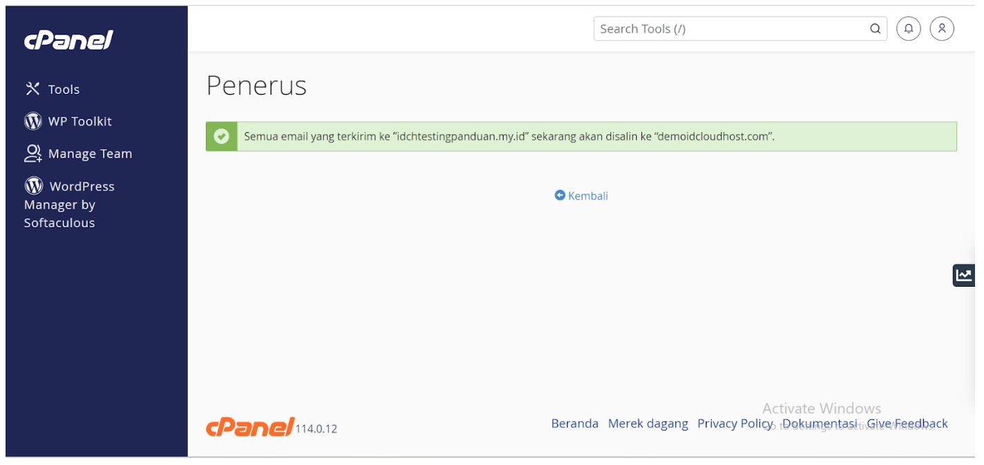 Cara Setting Email Forwarding di cPanel - IDCloudHost