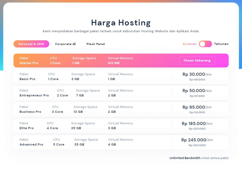 Cara Order Layanan Hosting - IDCloudHost