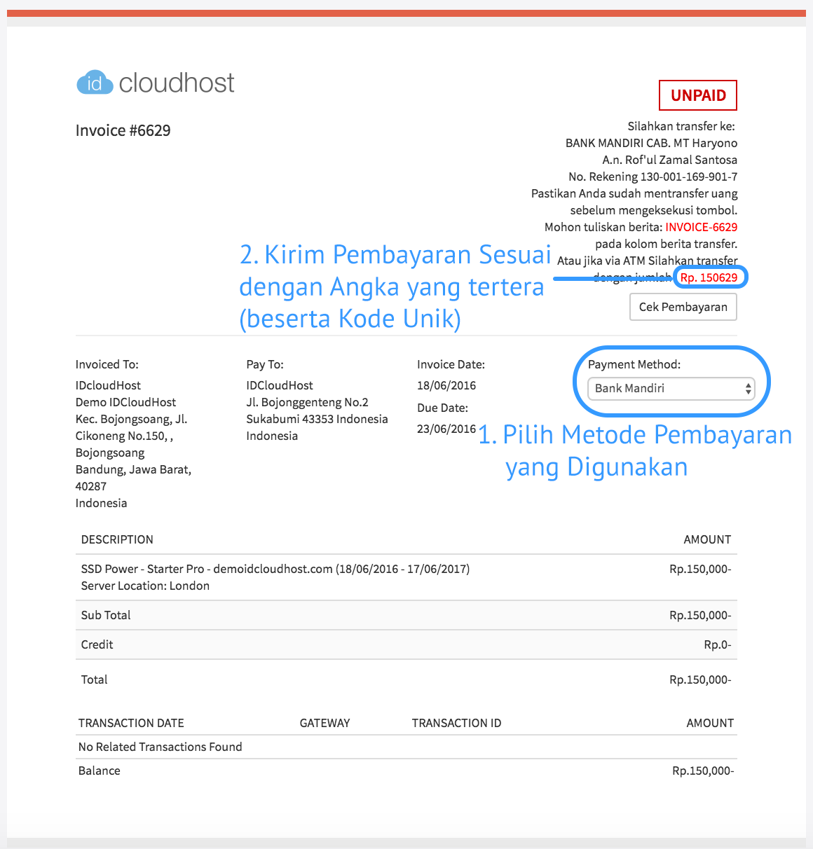 Cara Order Layanan Hosting | IDCloudHost