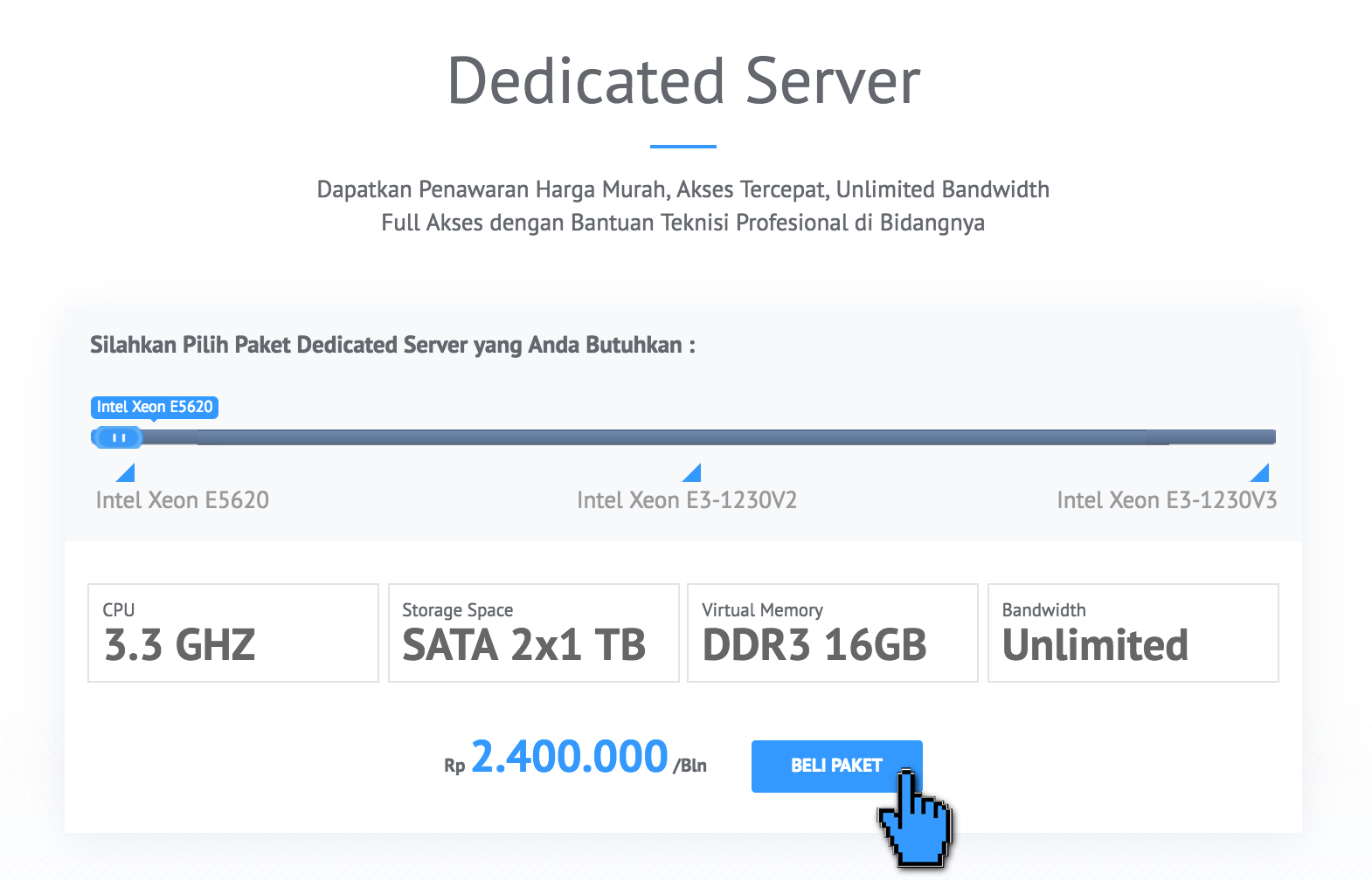 Cara Order Layanan Dedicated Server - IDCloudHost