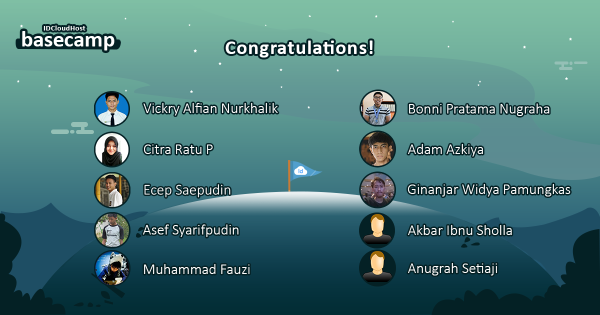 Congratulations - Peserta How to be Pro UI/UX Designer - IDCloudHost