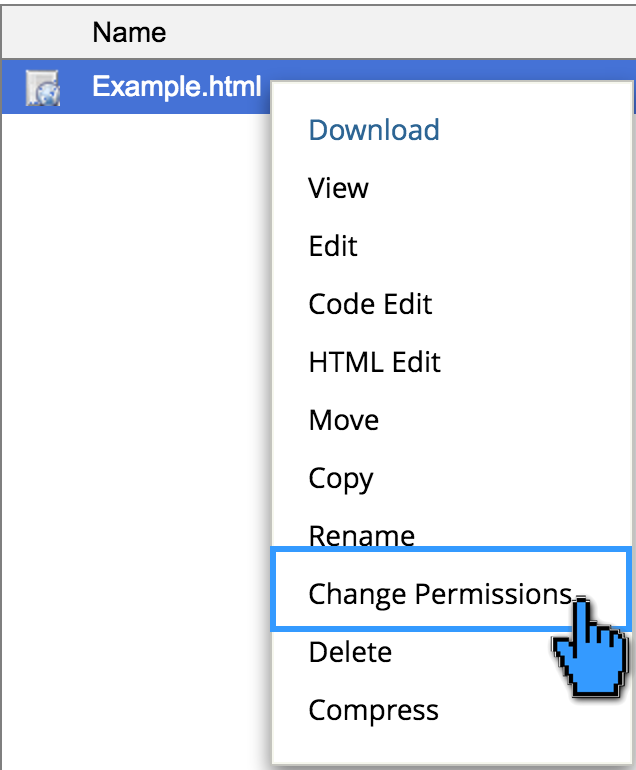 Change Permission Pada File / Folder File Manager - IDCloudHost