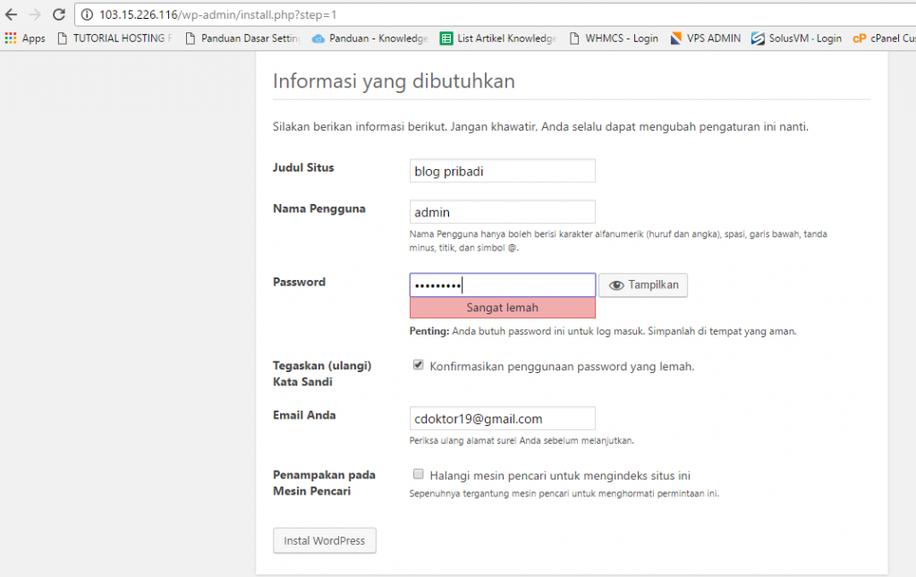 Tutorial Cara Install WordPress di CentOS 7 - IDCloudHost