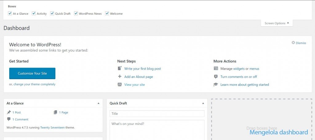 Tutorial Cara Mengelola Dashboard pada Wordpress | IDCloudHost