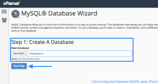 Cara Konfigurasi Database MySQL pada cPanel - IDCloudHost