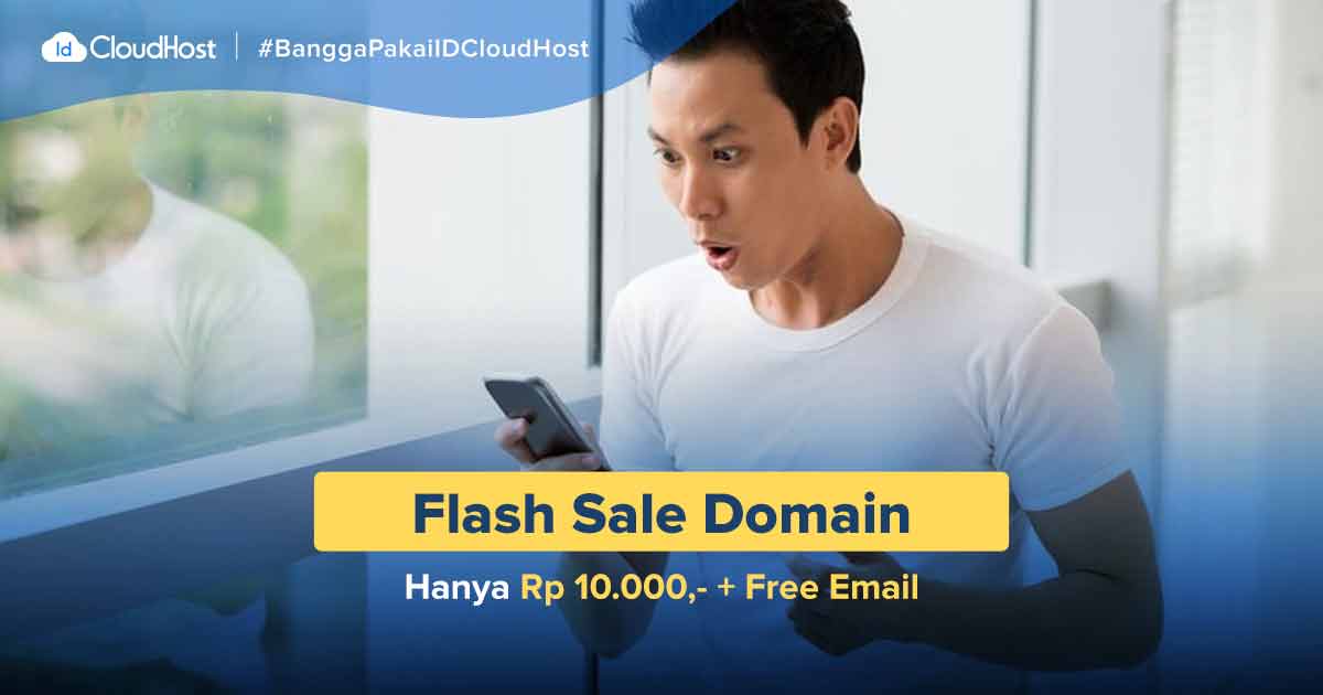 Promo Flash Sale Domain (Mulai Rp 10.000) - IDCloudHost