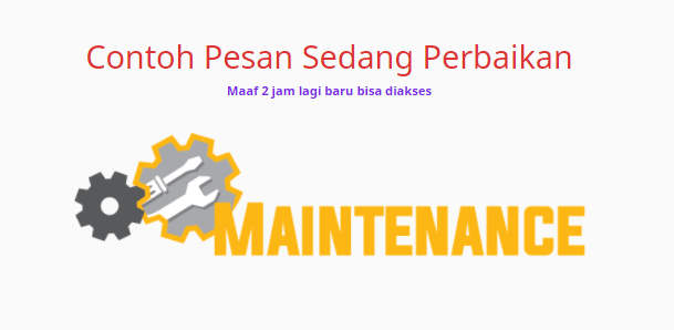 Cara Membuat Pesan Maintenance di WordPress - IDCloudHost