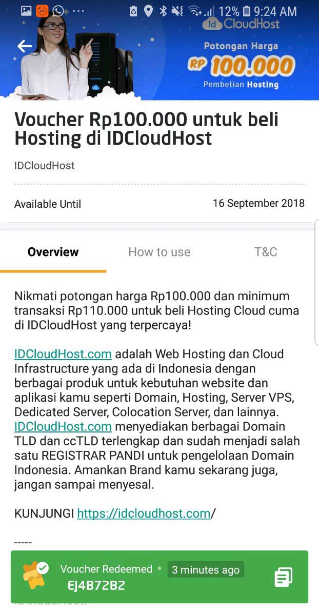Cara Menggunakan Promo GO-POINTS di IDCloudHost | IDCloudHost