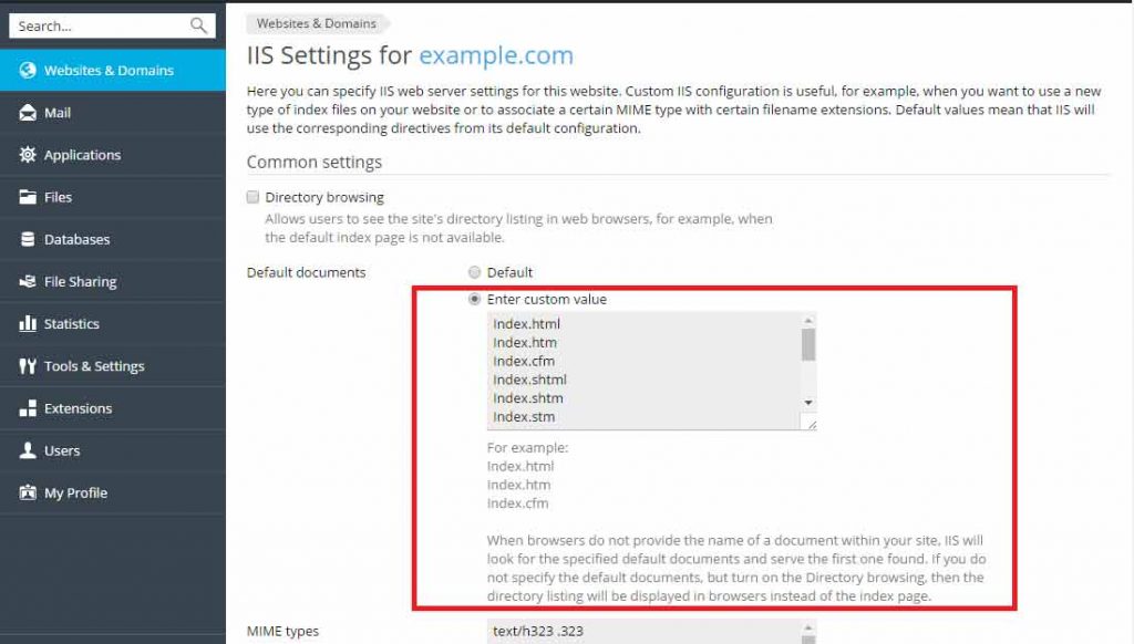 Cara Melakukan Setting pada Default Homepage di Plesk Hosting - IDCloudHost