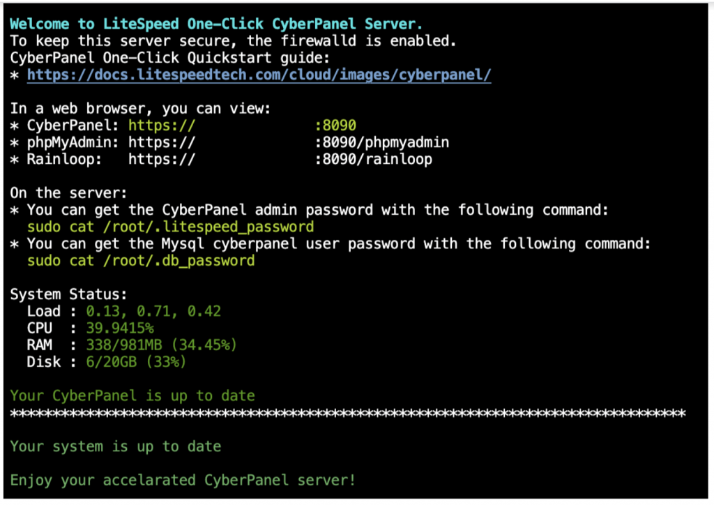 Cara Install CyberPanel di Cloud VPS IDCloudHost - IDCloudHost