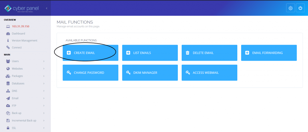 Panduan Membuat Akun Email Cyberpanel - IDCloudHost
