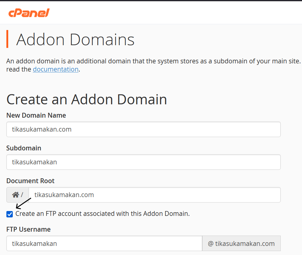 Tutorial Menambahkan Addon Domain di cPanel Hosting Anda