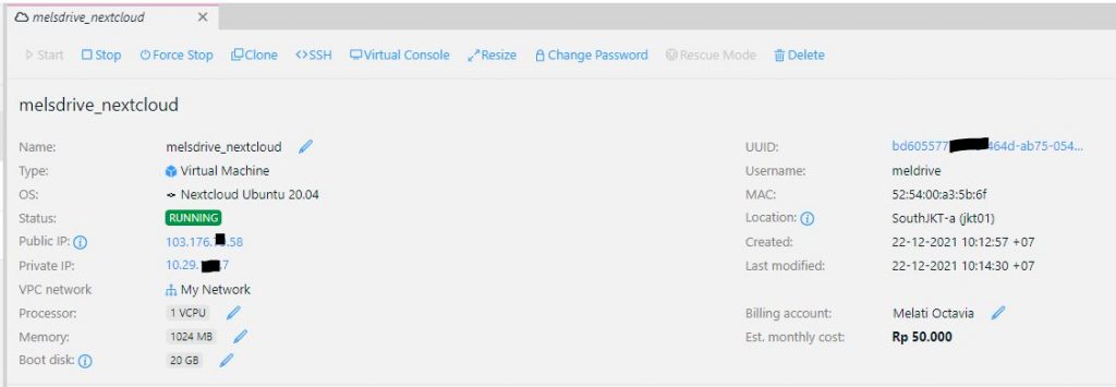 Cara Instal Nextcloud di Cloud VPS - IDCloudHost