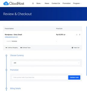 Cara Order Wordpress Hosting IDCloudHost - IDCloudHost