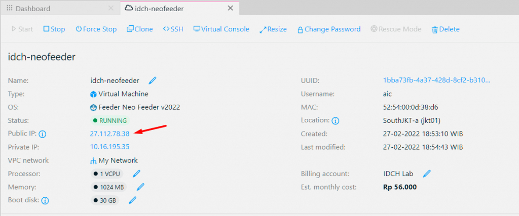 Tutorial Instal Neo Feeder 2022 di Cloud VPS IDCloudHost - IDCloudHost