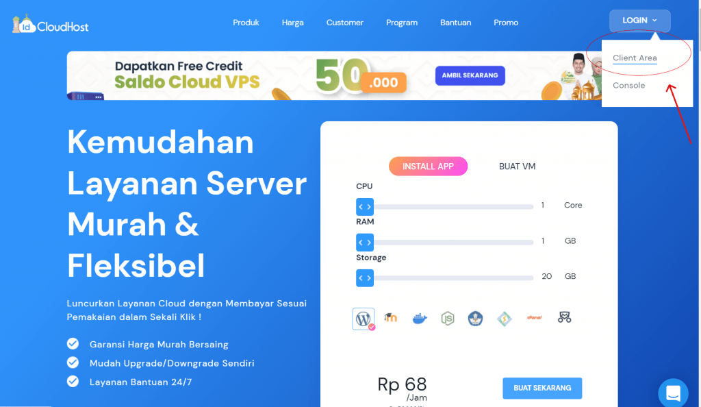 Cara Custom Link Affiliate IDCloudHost - IDCloudHost