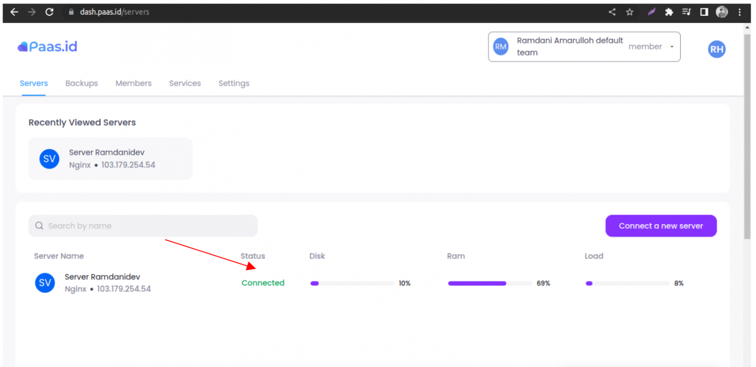 Cara Menghubungkan VM Awan IDCloudHost ke Control Panel VPS Paas.id ...