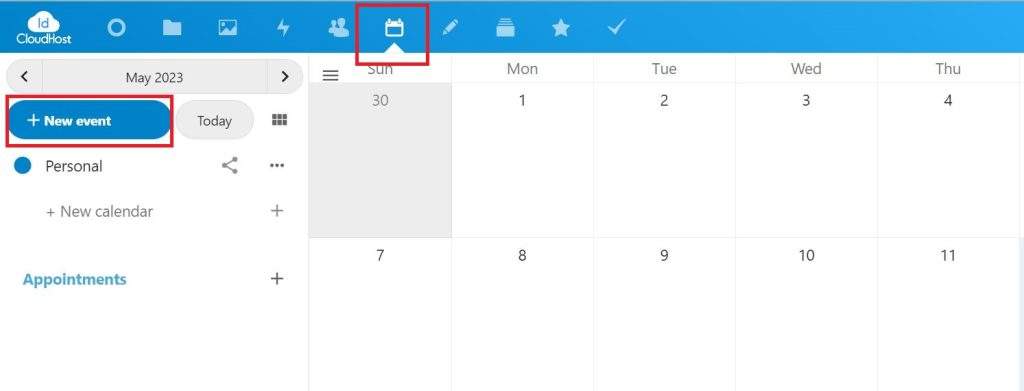 Menggunakan Aplikasi Calendar Nextcloud Premium - IDCloudHost