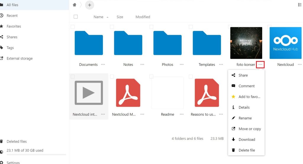 Cara Upload File di Nextcloud (Cloud Storage) - IDCloudHost