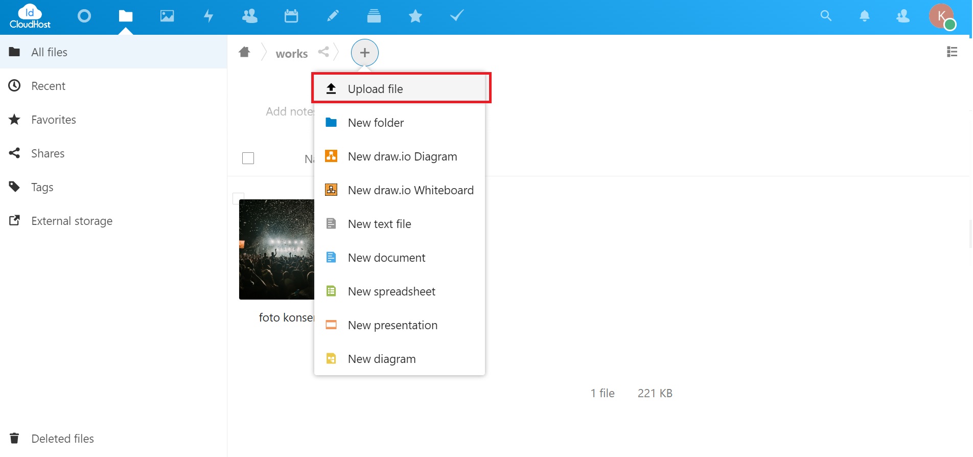 Cara Membuat Folder di Nextcloud (Cloud Storage) - IDCloudHost