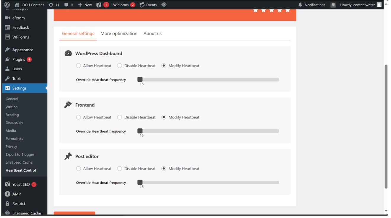 Optimasi Kecepatan WordPress dengan Plugin Heartbeat Control - IDCloudHost